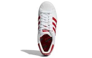 Adidas Superstar "velcro Patches - Red
