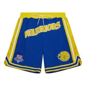Mitchell & Ness X Just Don Hardwood Classics Golden State Warriors 1993 Shorts - Blue/yellow