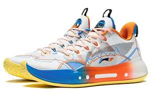 LI-NING Yushuai 14 Low 'thunderstorm' Sneakers - White/orange/blue