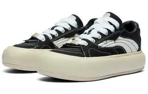 LI-NING Puff Platform Sneakers - Black/beige
