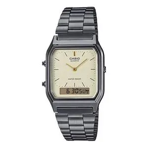 Casio Stainless Steel Digital Analog Watch - Grey