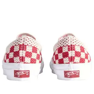 VANS Premium Slip-on Ek Red Checkerboard Knit
