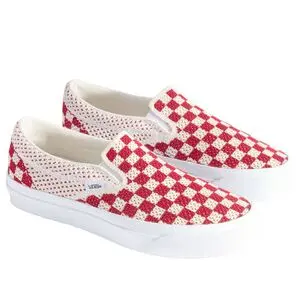 VANS Premium Slip-on Ek Red Checkerboard Knit