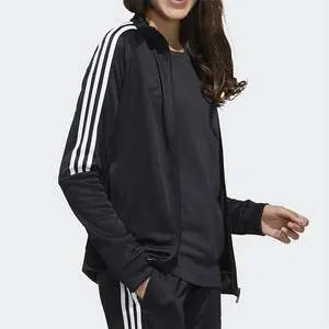 Adidas Stand Collar Casual Sports Jacket - Black