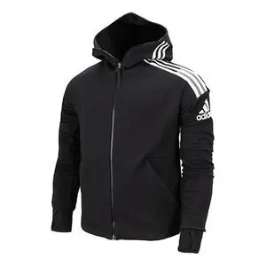 Adidas Zne 3-stripes Hooded Jacket - Black