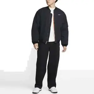 Nike Life Woven Flight Jacket - Black/white