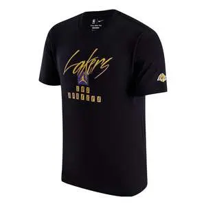 JORDAN Los Angeles Lakers Courtside Statement Edition Nba Max90 T-shirt Asia Sizing - Black