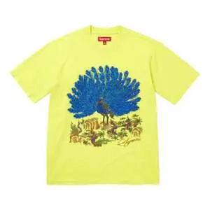 Supreme Supreme Fw25 Peacock S/s T-shirt 'lime' Lime