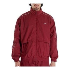Nike Solo Swoosh Woven Track Jacket - Red