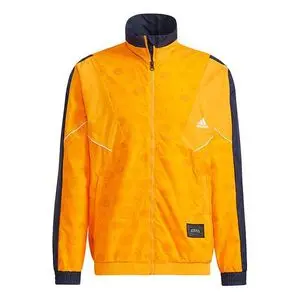 Adidas Printed Track Jacket - Orange