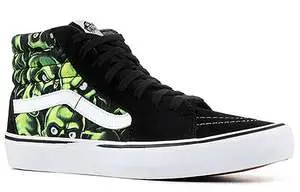 VANS Supreme X Sk8-hi "glow-in-the-dark Skull Pile" High-top Sneakers - Black