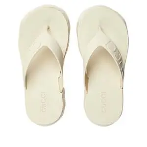 Gucci Thong Platform Sandal - White