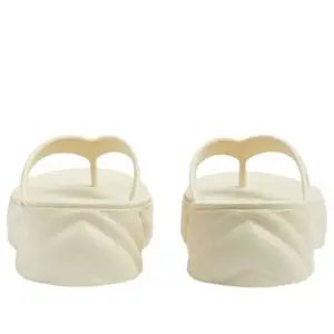 Gucci Thong Platform Sandal - White