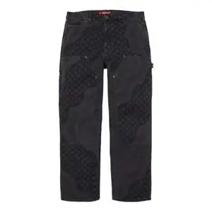Supreme Flag Double Knee Painter Pant - Black