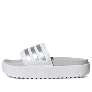 Adidas Adilette Platform Slide - Cloud White/zero Metallic/grey One