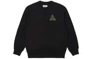 PALACE Tri-ferg Slub Crew Sweater - Black