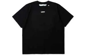 Off-White Ss20 Caravaggio Square Back Logo-print Loose Short Sleeve