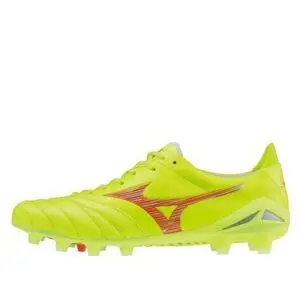 Mizuno Morelia Neo Iv Soccer Cleats - Neon Yellow/red/silver