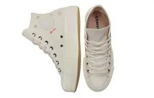 CONVERSE Chuck Taylor All Star Lift Platform Embroidered Floral High Top Sneakers - White/egret