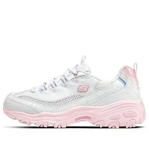 Sketchers D'lites 1.0 Chunky Sneakers - White Pink