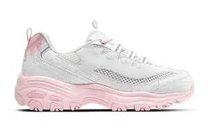 Sketchers D'lites 1.0 Chunky Sneakers - White Pink