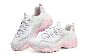 Sketchers D'lites 1.0 Chunky Sneakers - White Pink