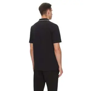 Adidas Essentials Small Logo Piqu Polo Shirt Asia Sizing 'black - Black/white