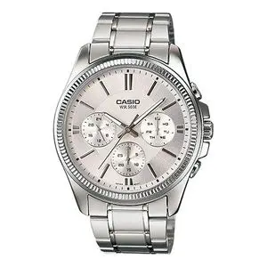 Casio Stainless Steel Quartz Analog Watch - White