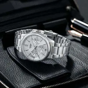 Casio Stainless Steel Quartz Analog Watch - White