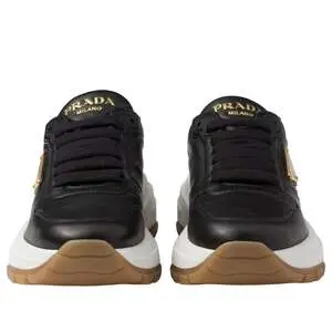 Prada Prax 01 Leather Sneakers - Black