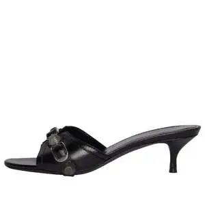 Balenciaga Cagole 50mm Sandals Arena Lambskin - Black