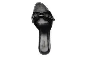 Balenciaga Cagole 50mm Sandals Arena Lambskin - Black