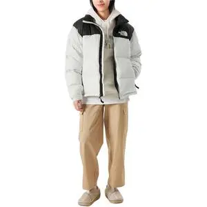 The North Face Feather Down High-neck Jacket - Beige