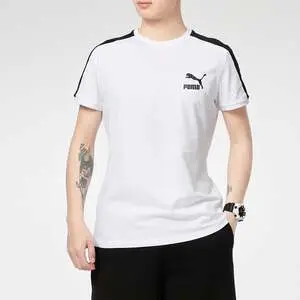 PUMA Iconic T7 T-shirt 'white Black