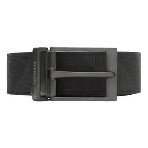 Burberry Reversible Check Belt - Charcoal/graphite