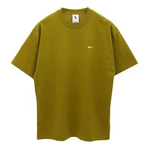 Nike Solo Swoosh Solid Color Sports Round Neck Short Sleeve Desert T-shirt - Default Color