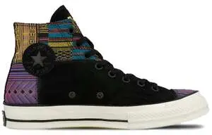 CONVERSE Chuck 70 Hi Suede Kente Cloth - Black