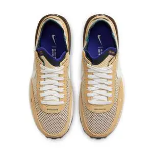Nike Waffle One Low Top Sneakers - Cream/brown