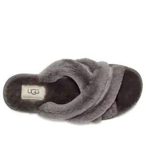 UGG Scuffita Shearling Slippers - Grey