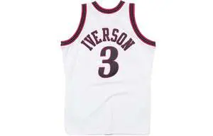 Mitchell & Ness Philadelphia 76ers Allen Iverson Retro Jersey - White/red