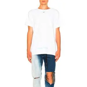 Off-White Printing Short Sleeve Loose Fit - White