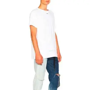 Off-White Printing Short Sleeve Loose Fit - White