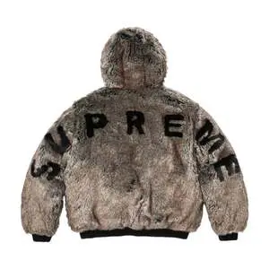 Supreme Reversible Faux Fur Hooded Work Jacket