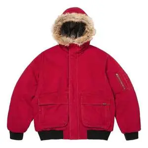 Supreme Reversible Faux Fur Hooded Work Jacket