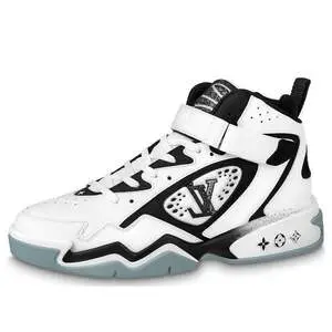 LOUIS VUITTON Trainer 2 High-top Sneakers - White/black/grey