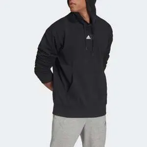 Adidas Logo Small Label Solid Color Sports Hoodie