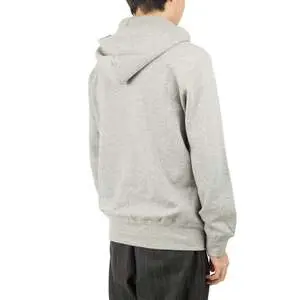 Play Comme Des Garcon Red Love Logo Hoodie - Grey