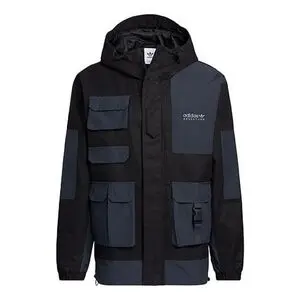 Adidas Originals Hooded Track Jacket With Contrasting Panels - Default Color