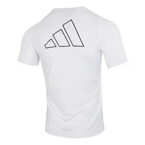 Adidas Athleisure Casual Sports T-shirt With Large Logo - Multi-color