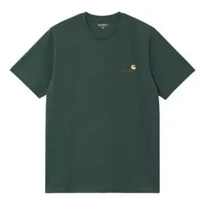 Carhartt Work In Progress American Script Short Sleeve T-shirt - Green